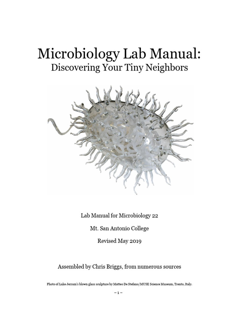 Microbiology Lab Manual Overview | PDF | Microscope | Cell (Biology)