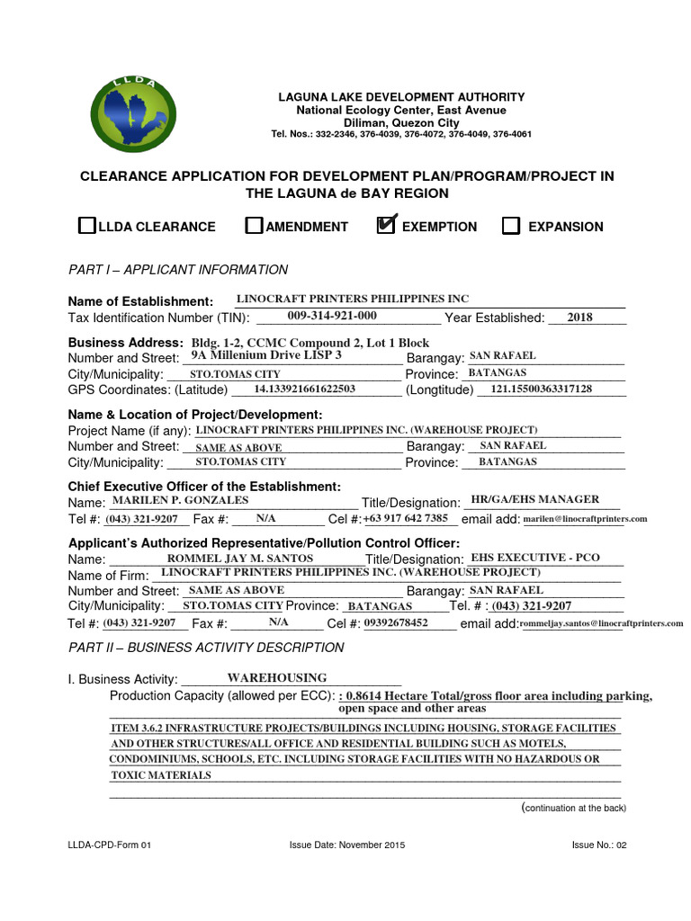 Application Form - Ehs | PDF | Economies