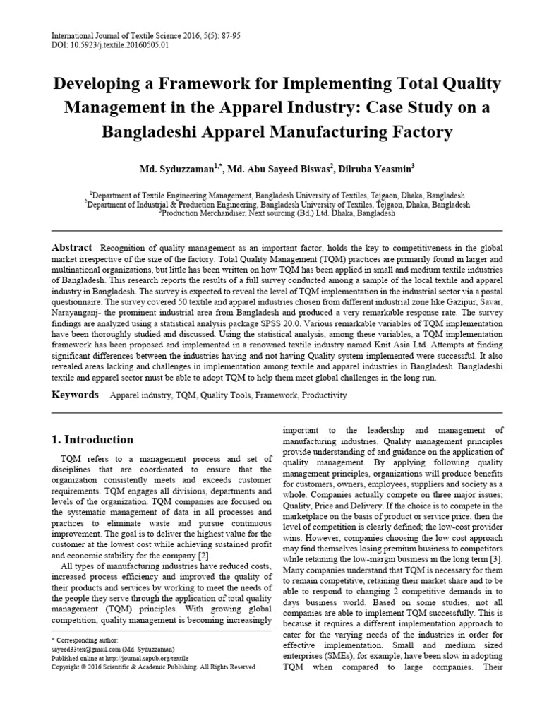 Developing a Framework for Implementing | PDF | Survey Methodology | Data Analysis