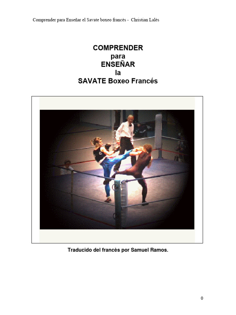 Comprender para Ensenar El Savate Boxeo Frances | PDF | Masa | Francia
