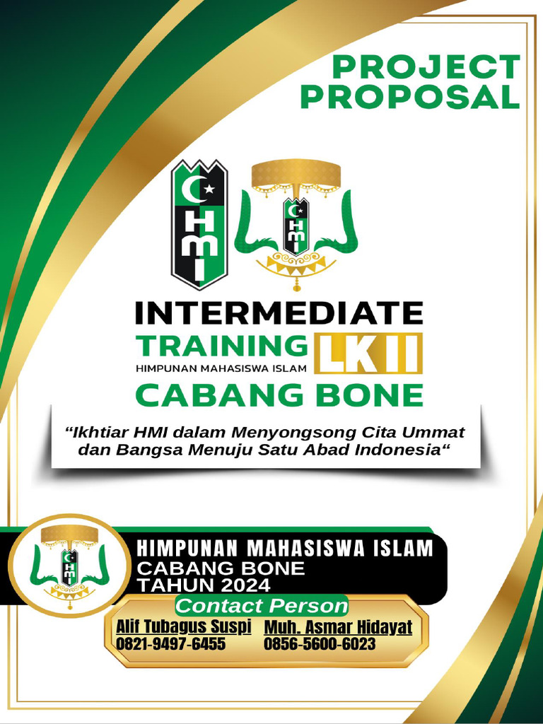 Project Proposal Lk2 Hmi Cabang Bone 2024 | PDF