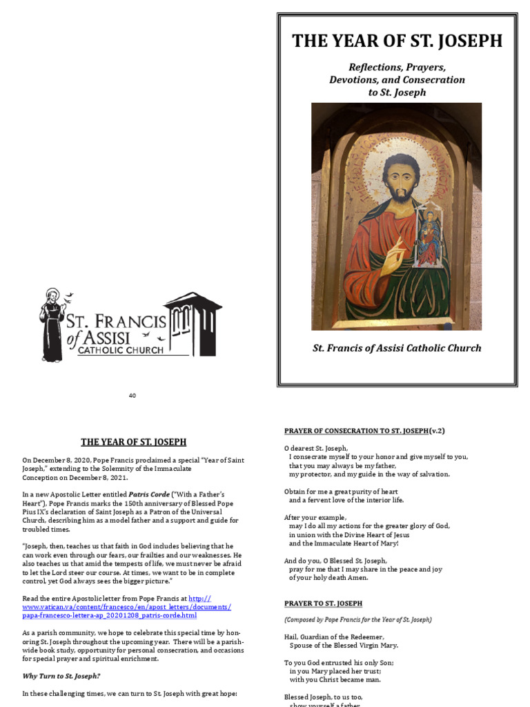 St. Joseph: Faith & Family Guide | PDF | Saint Joseph | Indulgence