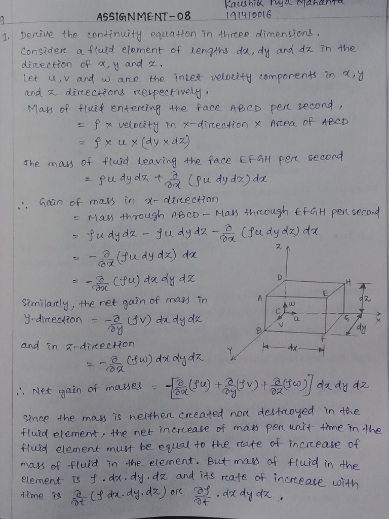 Fluid Assignment 8 & 9 | PDF | Fluid Mechanics | Gases
