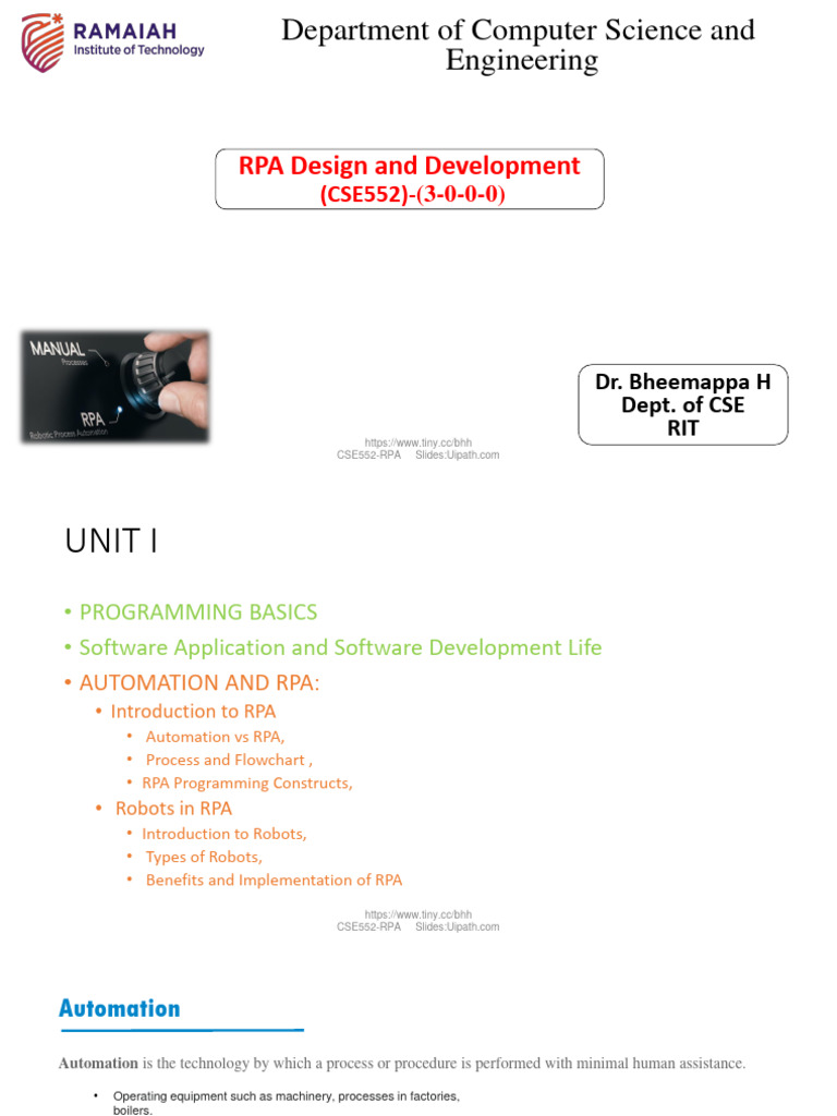 Unit 1.basic Concepts | PDF | Automation | Computing Unit 1.basic Concepts | PDF | Automation | Computing