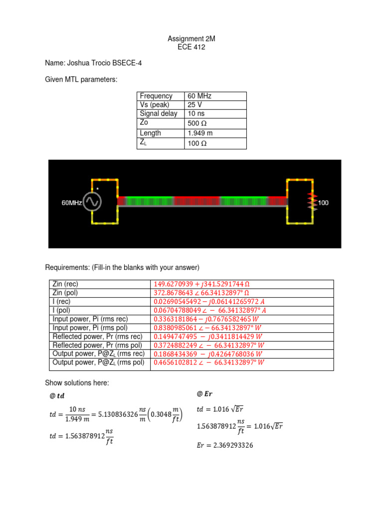 Trocio, Joshua BSECE-4 ECE 412 Assignment 2M | PDF