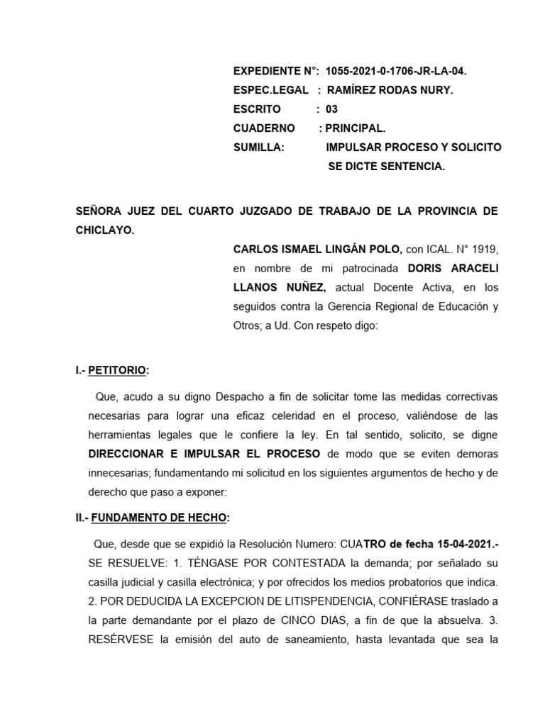 Impulso Procesal | PDF