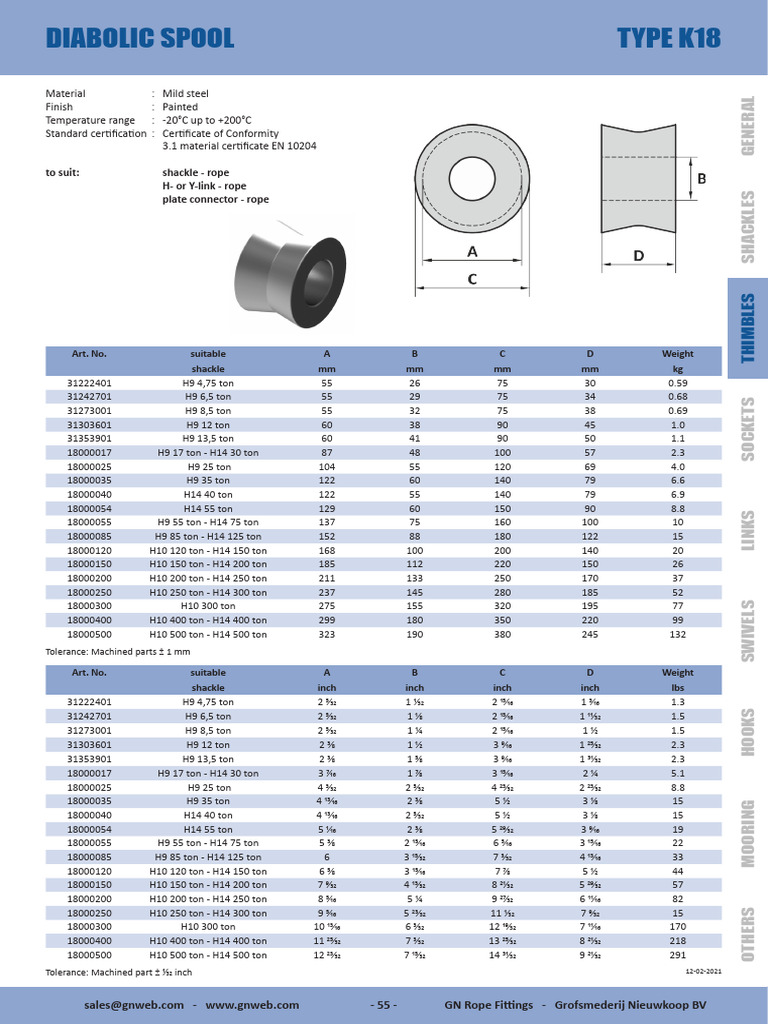 Catalog GN Diabolic Spool K18 | PDF