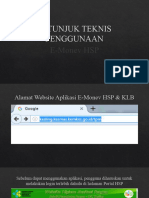 Petunjuk Teknis Pennggunaan Emonev HSP-1 | PDF