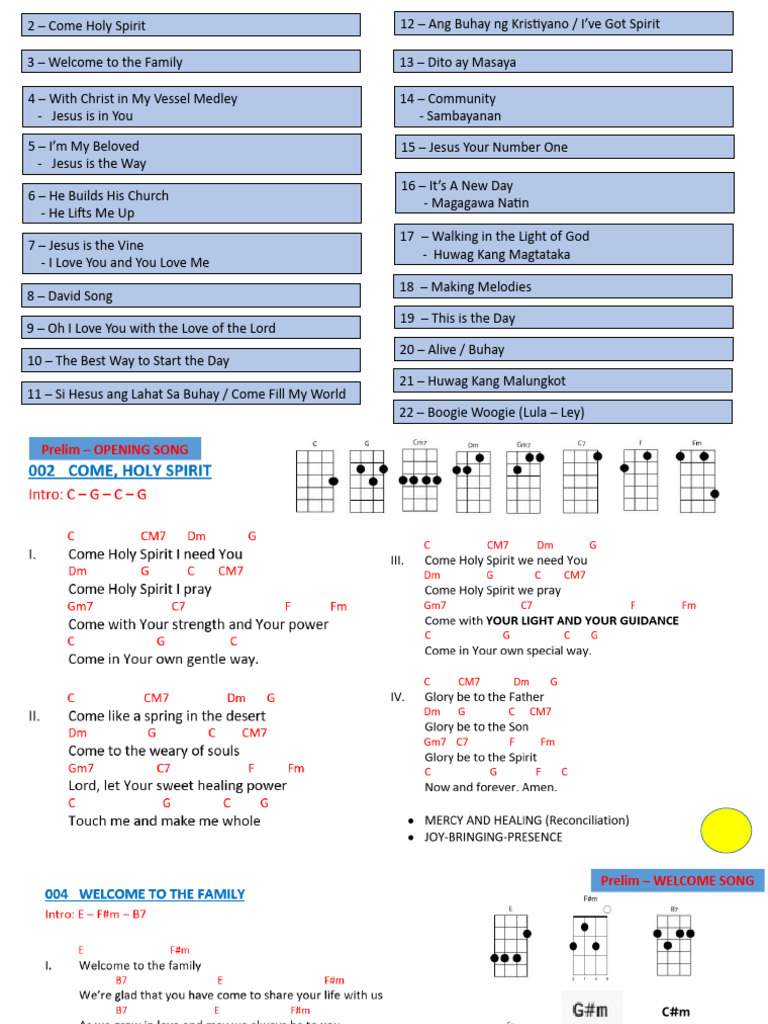 PREX Songs With Chords - Graduation | PDF