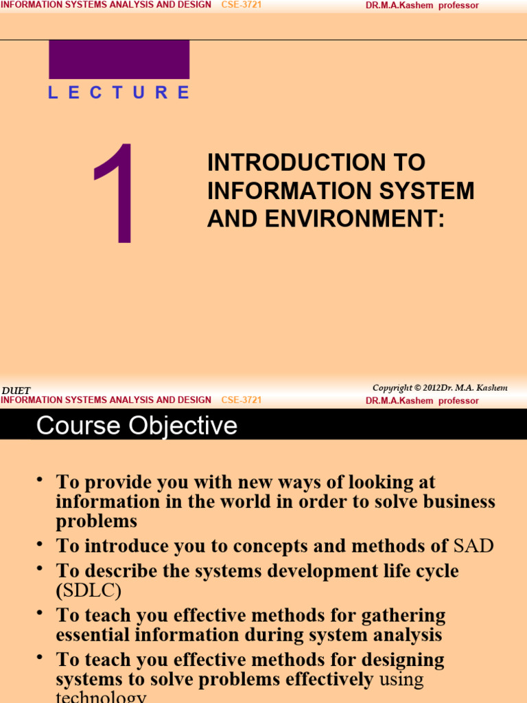 CSE 3621 Lec0123 | PDF | System | Information