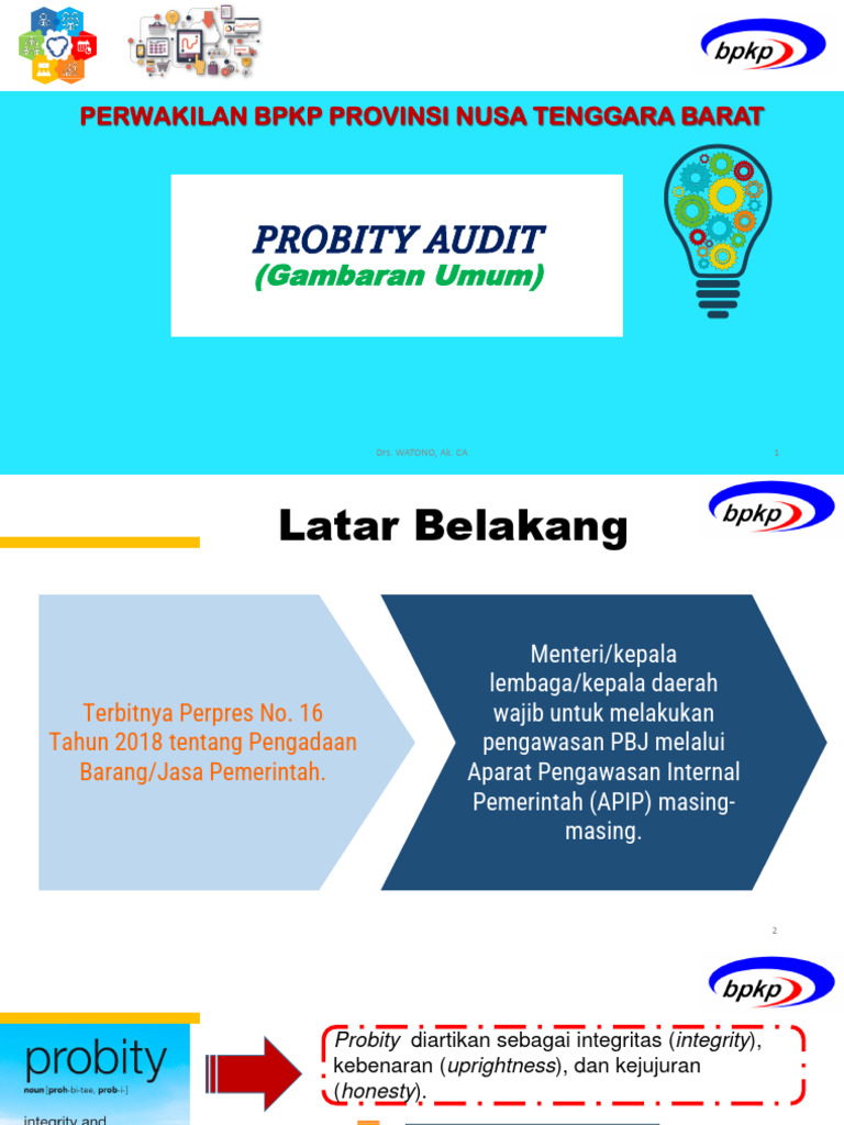 Probity Audit - Gambaran Umum | PDF | Bisnis