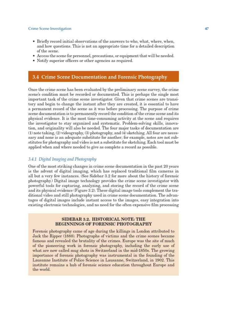 Forensic-Science-Chapter 3 Crime Scene Investigation PT 2 | PDF