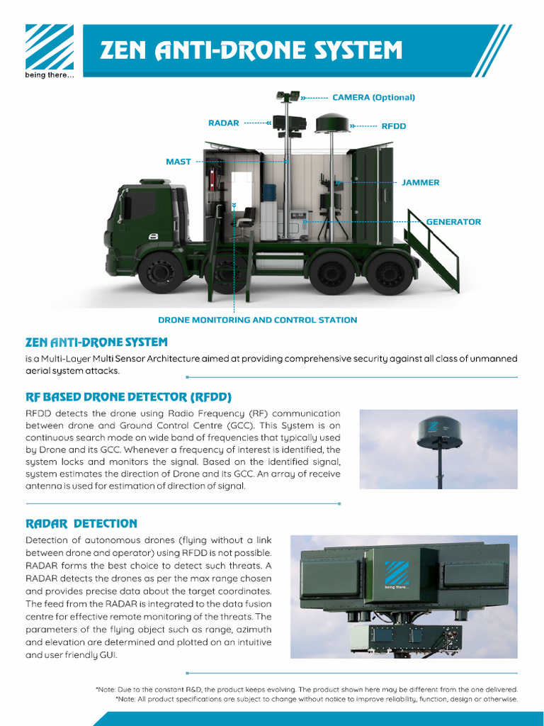 Zen Anti Drone System Counter Unmanned Aerial System | PDF