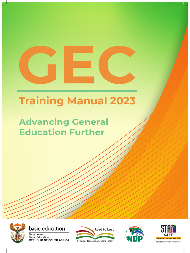 GEC Training Manual 2023 Print FINAL | PDF | Educational Assessment ...