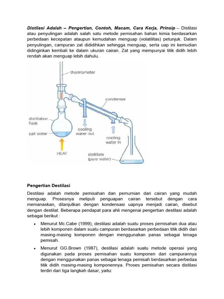 Teori Destilasi | PDF | Sains & Matematika