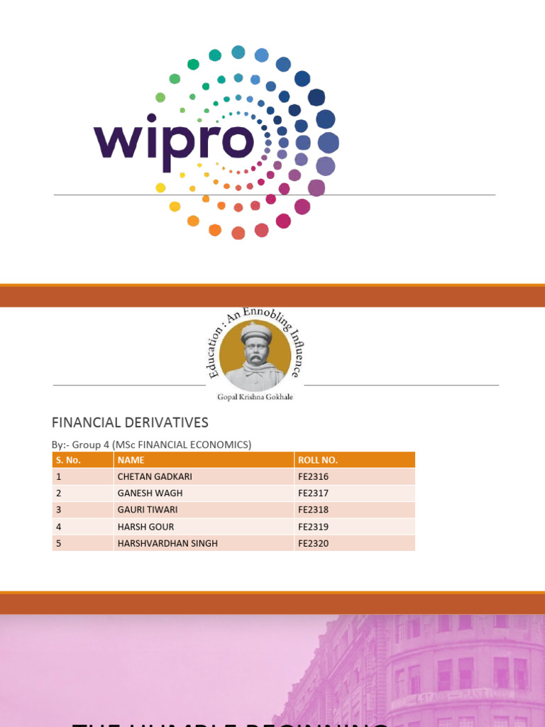 Wipro Business Analytics With P&L and Ratios | PDF