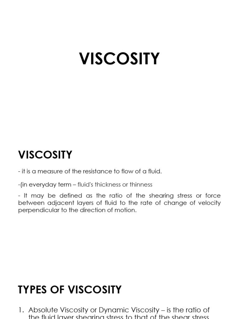Viscosity | PDF | Law | Technology & Engineering