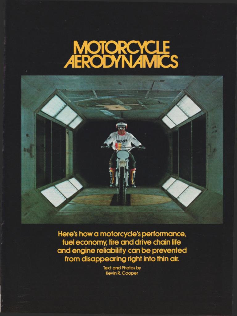 Motorcycle Aerodynamics | PDF | Boundary Layer | Drag (Physics)