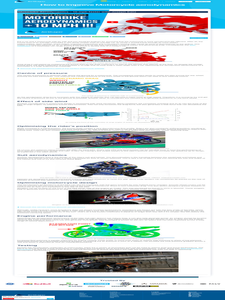 AirShaper - How To Improve Motorcycle Aerodynamics - Video | PDF ...