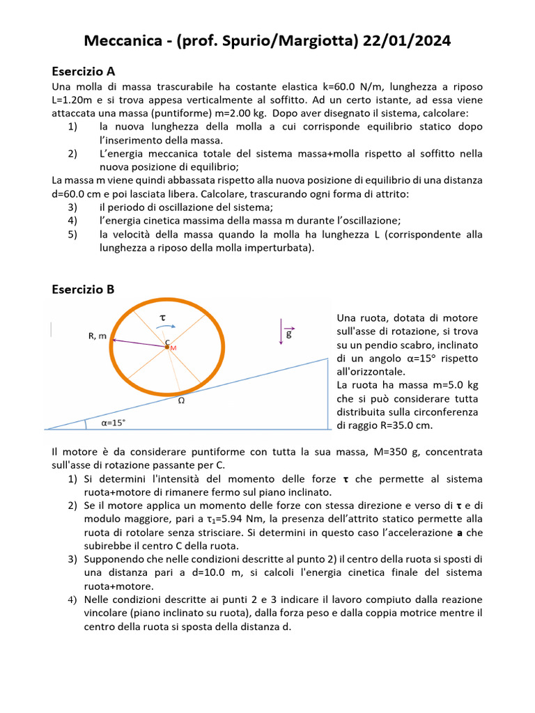 Esame Fis 1 | PDF