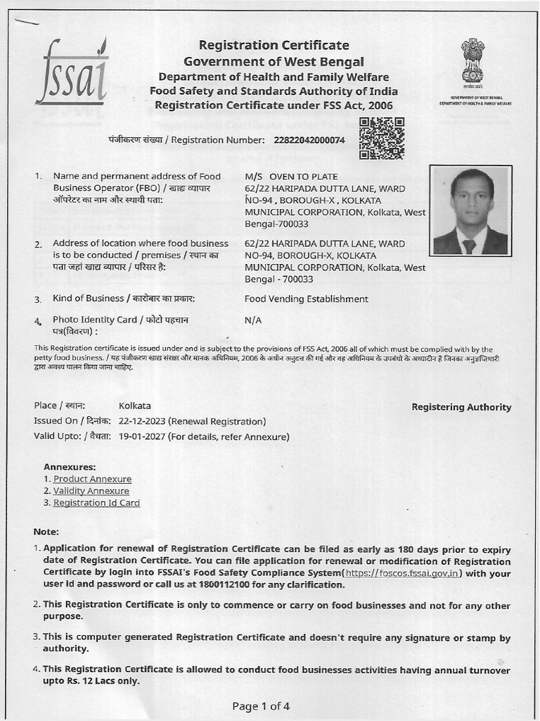 Fssai Pdf
