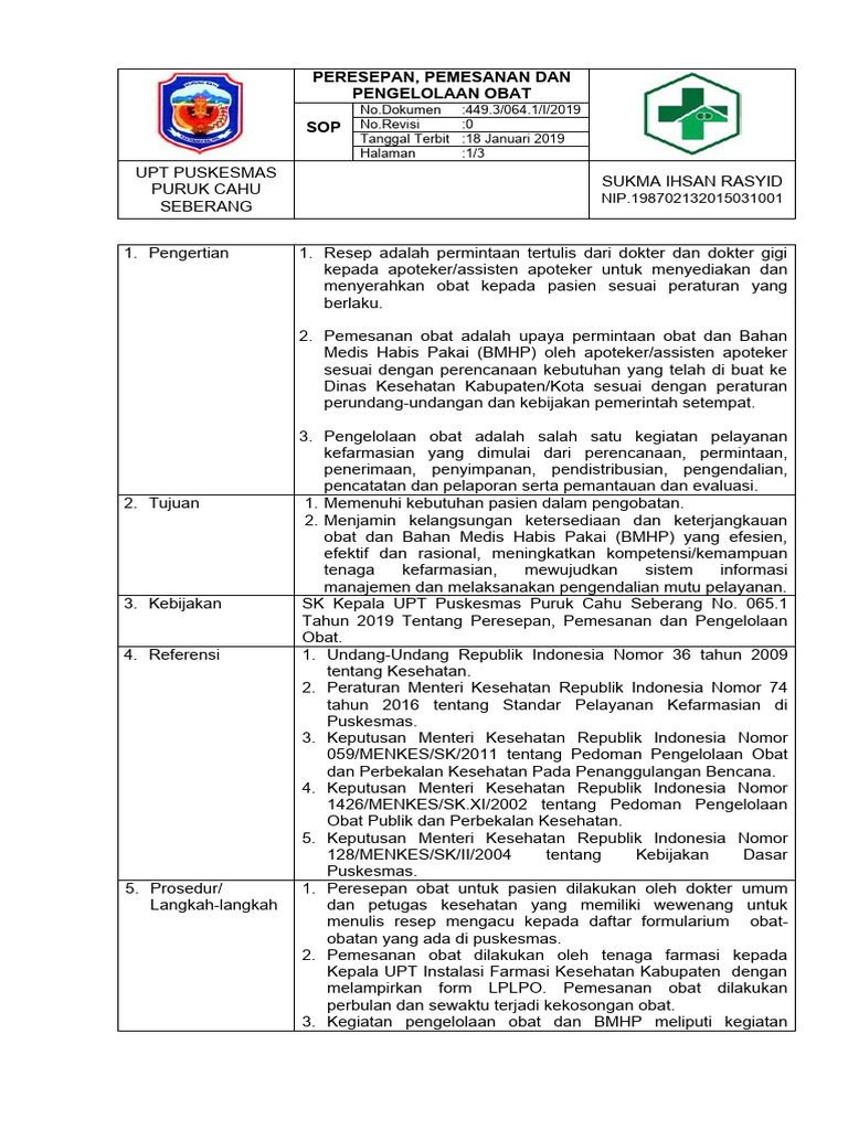 Sop Baru 8.2.2 | PDF