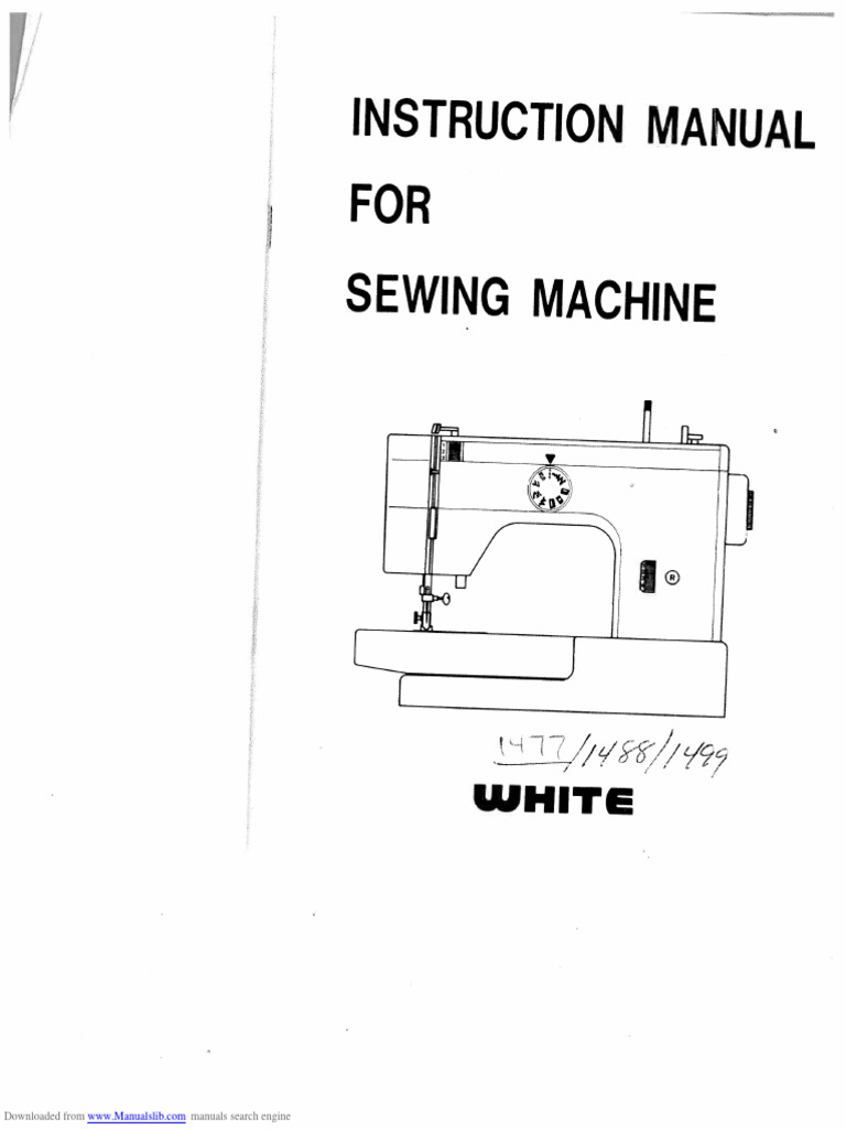 White Sewing Machine User Manual | PDF