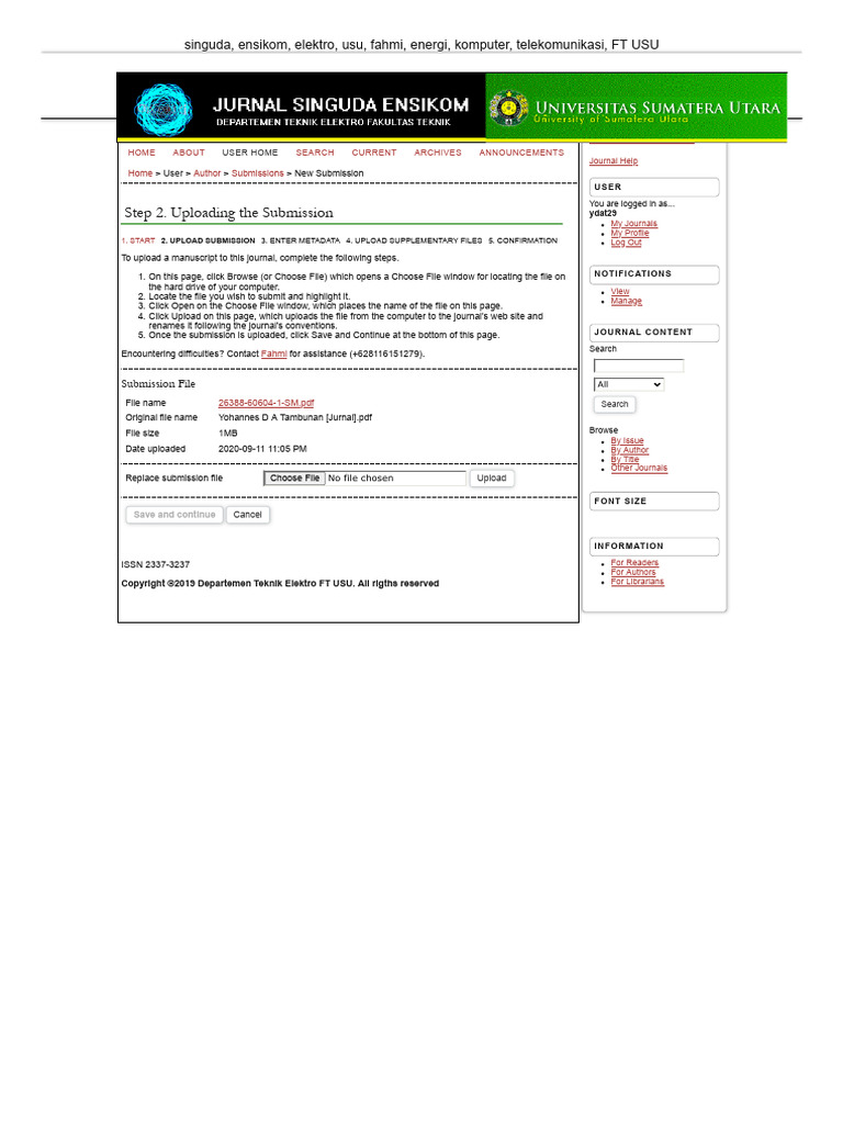 Step 2 Uploading The Submission Pdf Information Technology Software