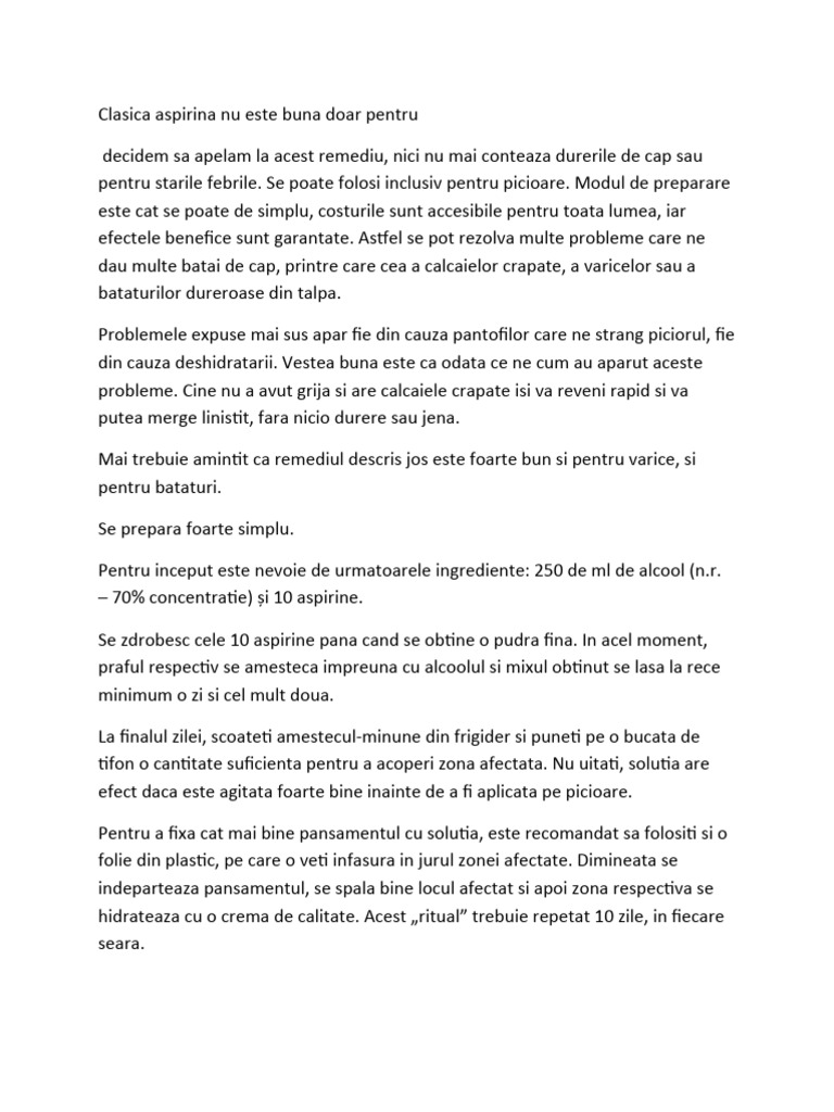 Calcaie Crapate | PDF