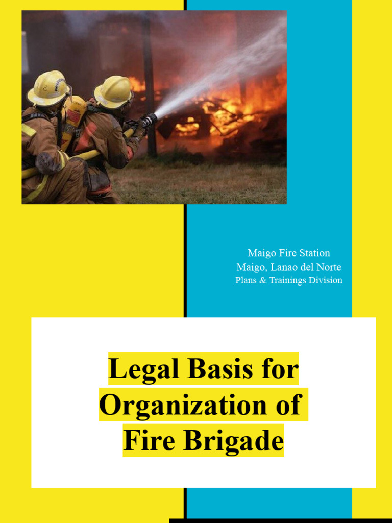 Legal Mandates For Organization of Fire Brigade | PDF