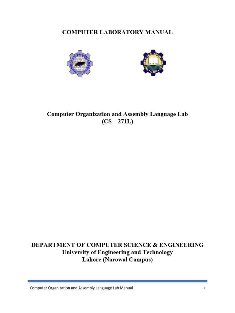 COAL Lab Manual | PDF COAL Lab Manual | PDF