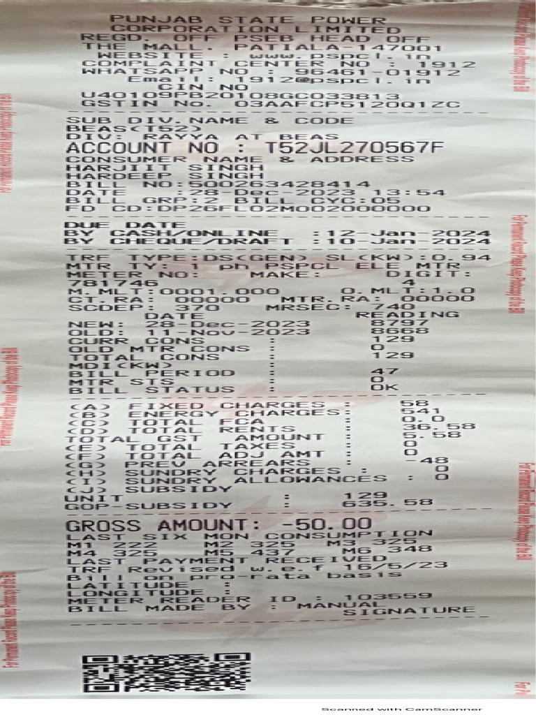Electric Bill | PDF