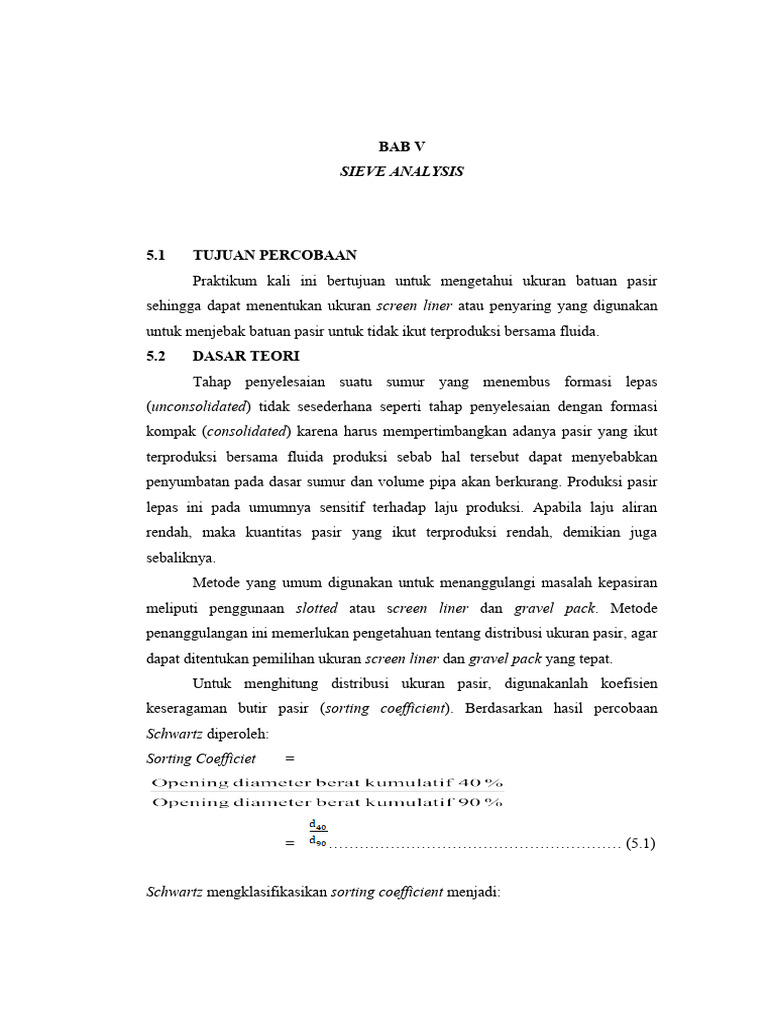 Bab 5 - Sieve Analysis | PDF