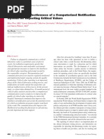 Critical Test Result Reporting Policy | PDF | Caregiver | Nursing