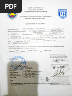 Certificate of Sea Service Form | PDF | Business | Technology & Engineering