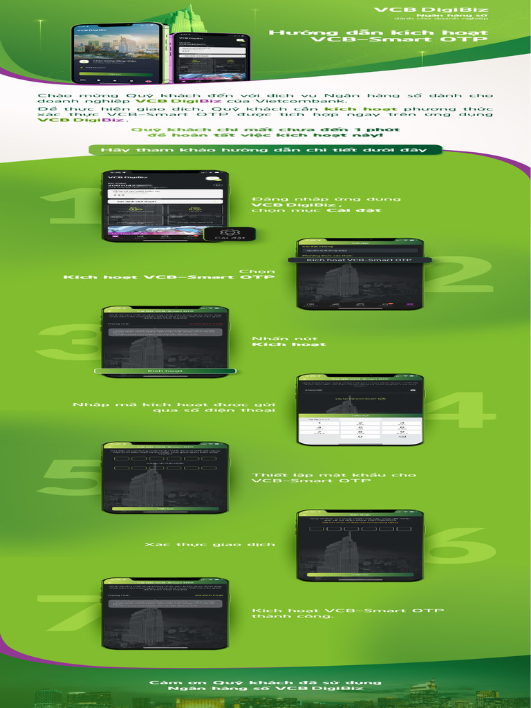Huong Dan Kich Hoat VCB-Smart OTP | PDF