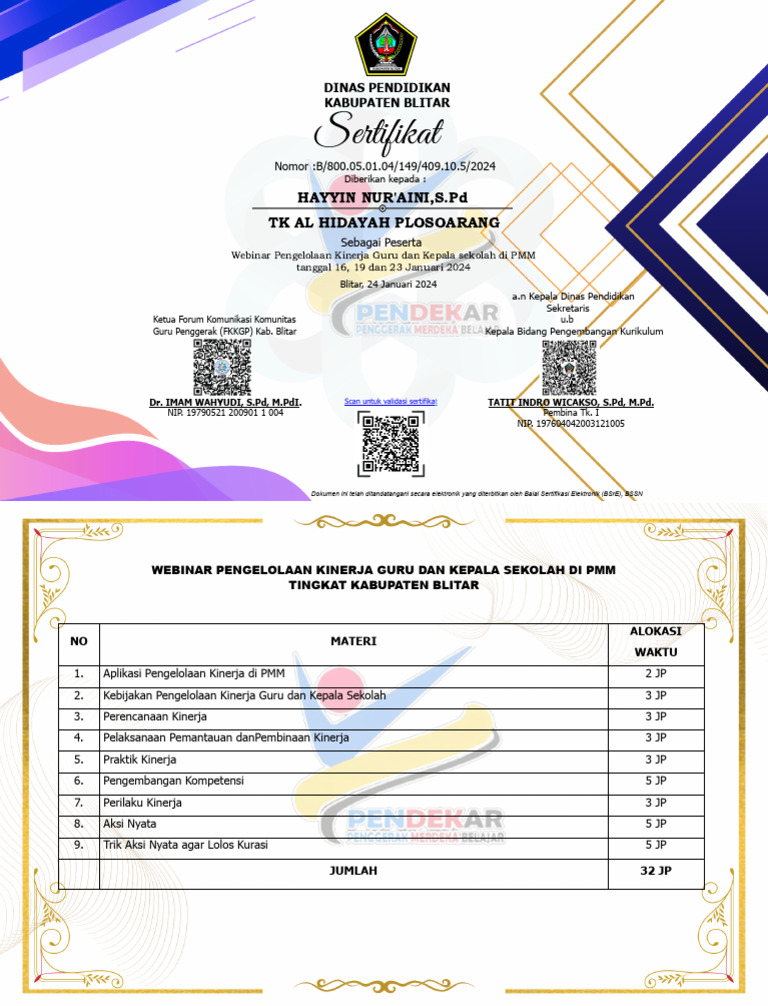 Sertifikat Webinar | PDF