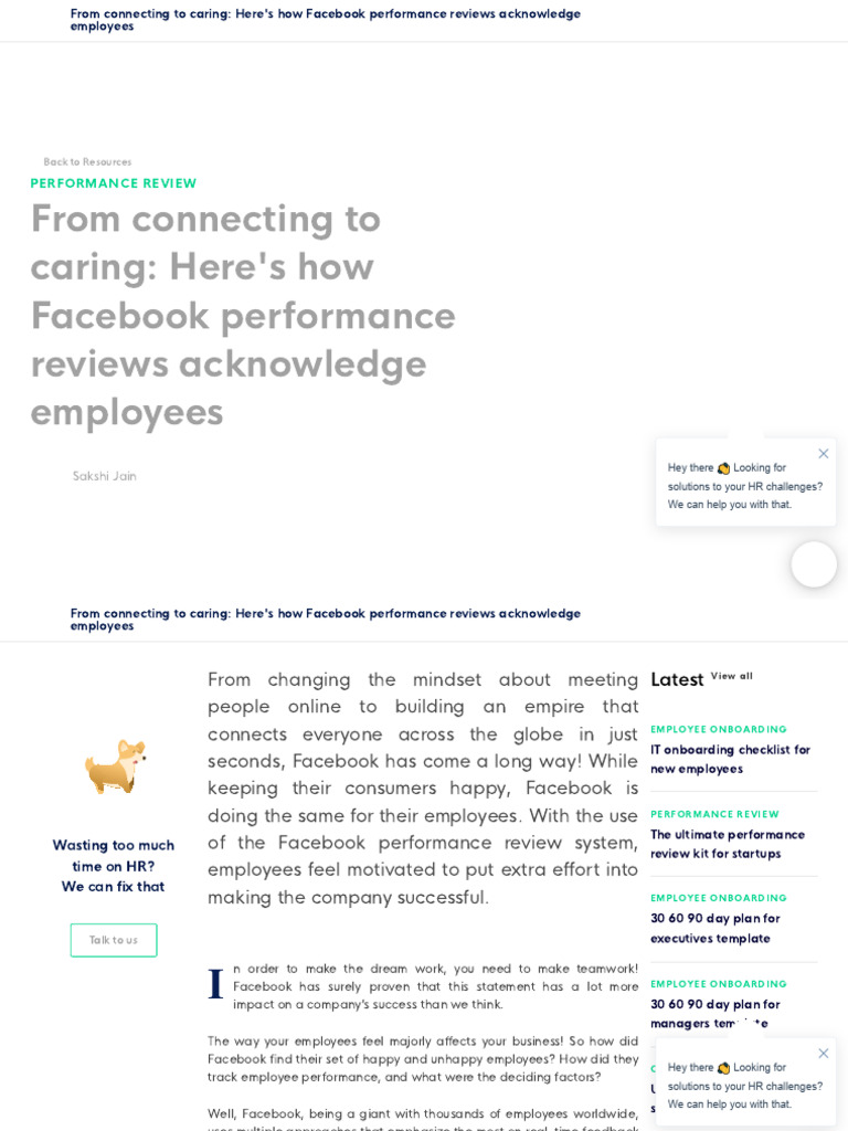 From Connecting To Caring - Here's How Facebook Performance Reviews ...