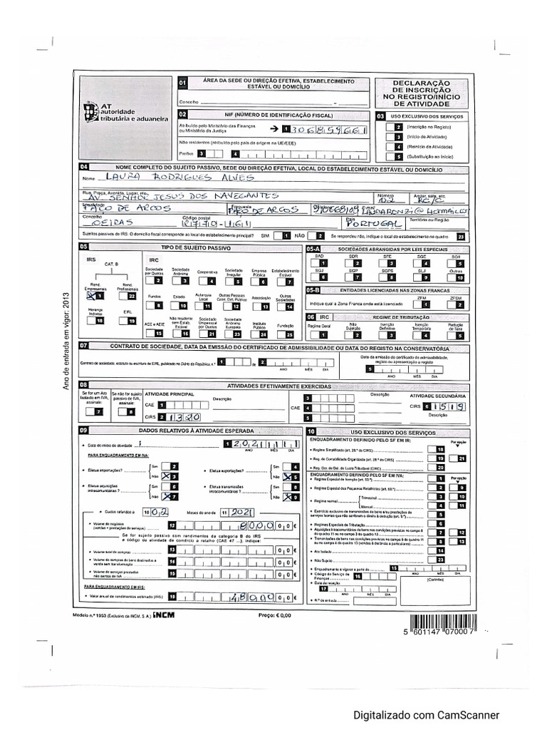Documento Incio Atividades Corrigido | PDF