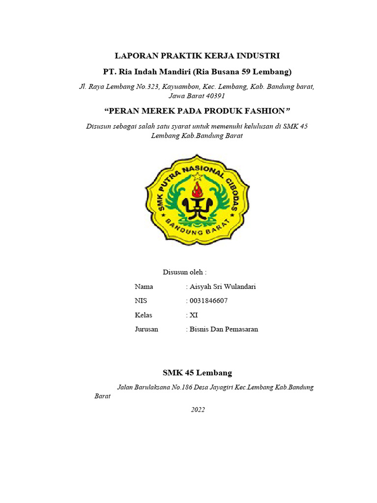 Peran Merek di Ria Busana Lembang | PDF | Karier & Perkembangan