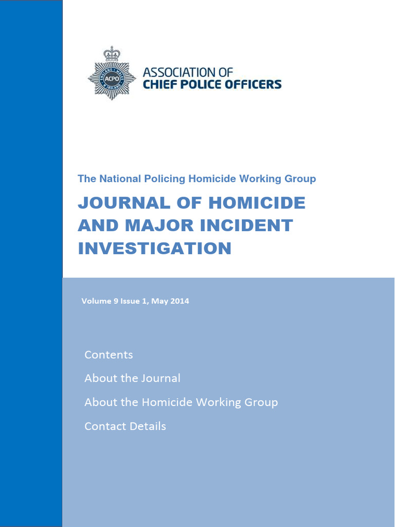 J Homicide 9.1 | PDF