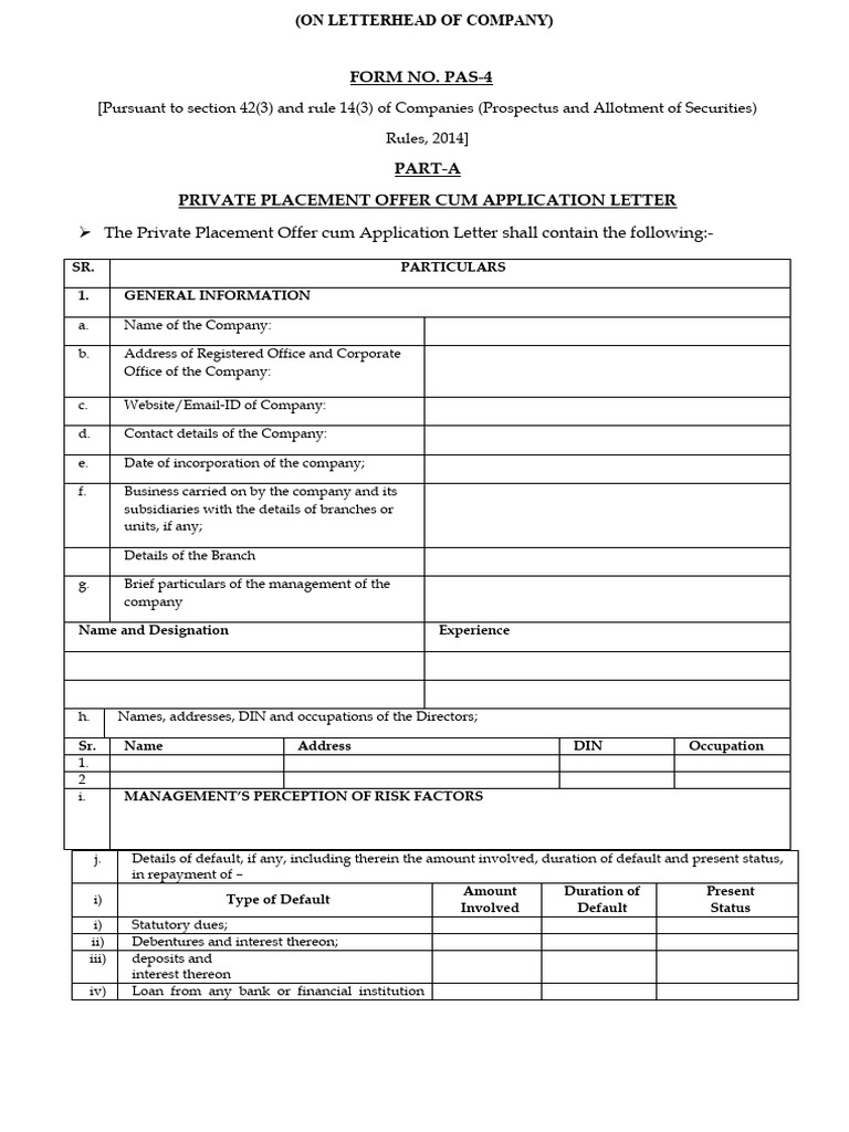 Draft Offer Letter PAS 4 | PDF | Dividend | Cheque