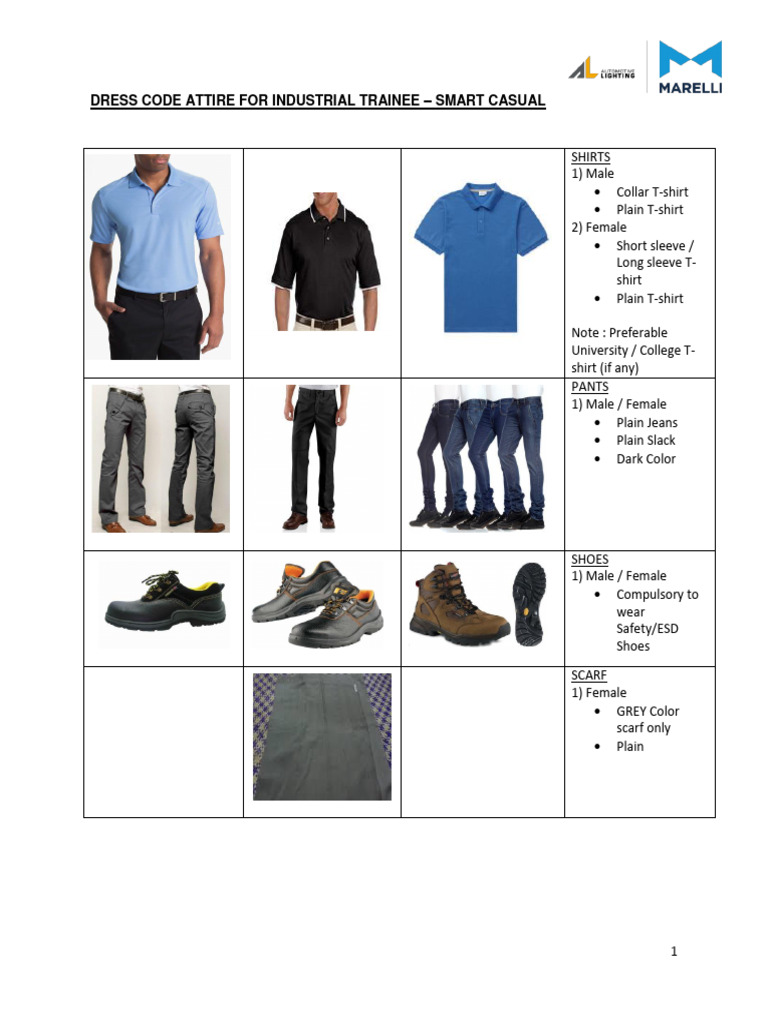3) Dress Code | PDF