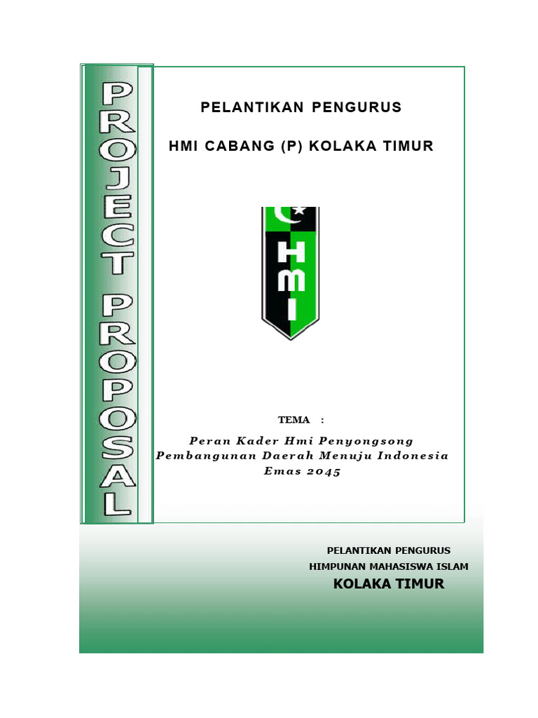 Proposal Pelantikan HMI Komisariat Siliwangi | PDF