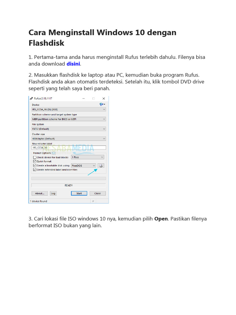 Cara Menginstall Windows 10 Dengan Flashdisk | PDF