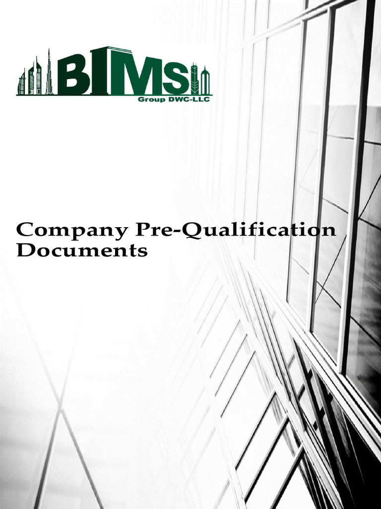 Prequalification Documents 2017 | PDF | Building Information Modeling ...