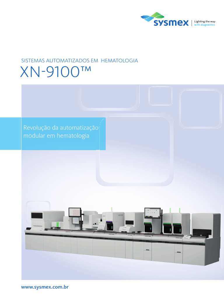 Brochure XN-9100 Sistemas-Automatizados-Hematologia PT V08 Low | PDF | Anemia | Especialidades ...