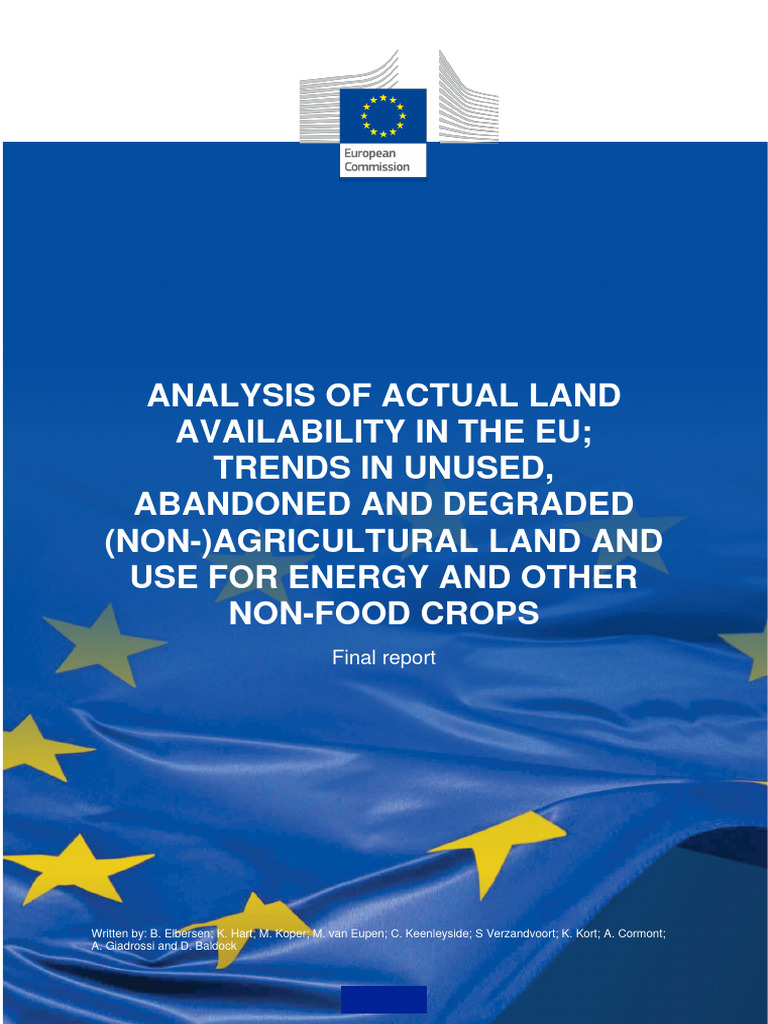 8º - Libro - Analysis of Actual Land Availability in The EU | PDF ...