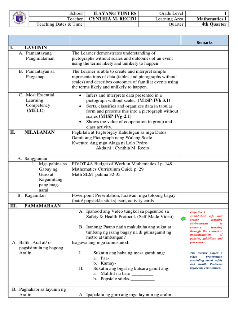 MATH COT-4th Quarter | PDF