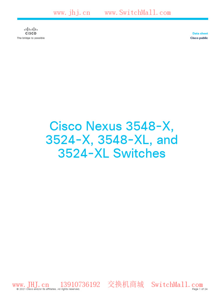 WM - Cisco Nexus 3548 X 3524 X 3548 XL and 3524 XL Switches | PDF ...